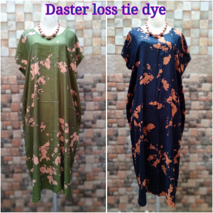 Daster bali loss tie dye JUMBO Uk-XXL, tye die, tye dye kalong women's ...
