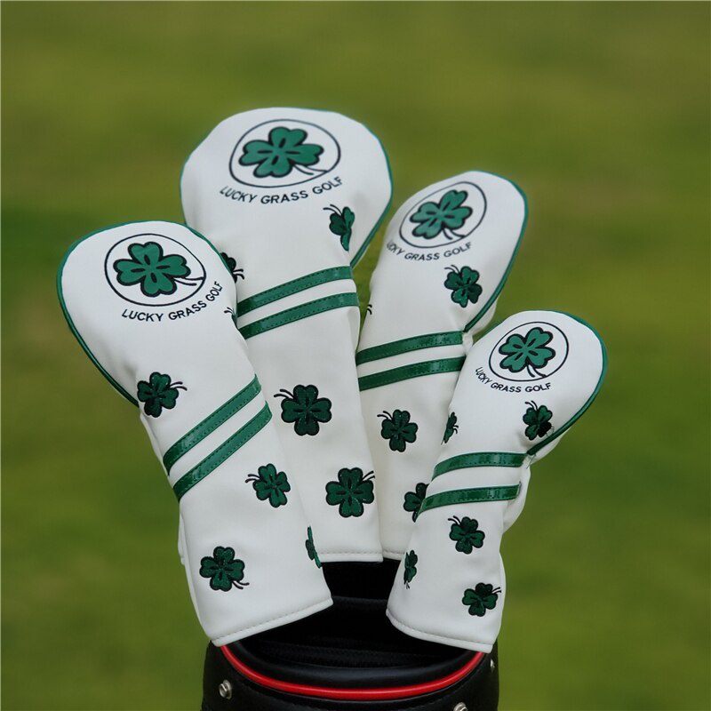 Four Leaf Clover Golf Club Headcover Wood Driver Fairway Hybrid No 1 3 ...