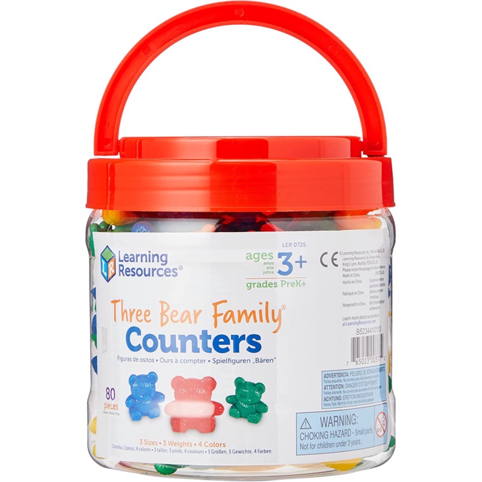 Learning Resources Three Bear Family Counters Educational Counting ...