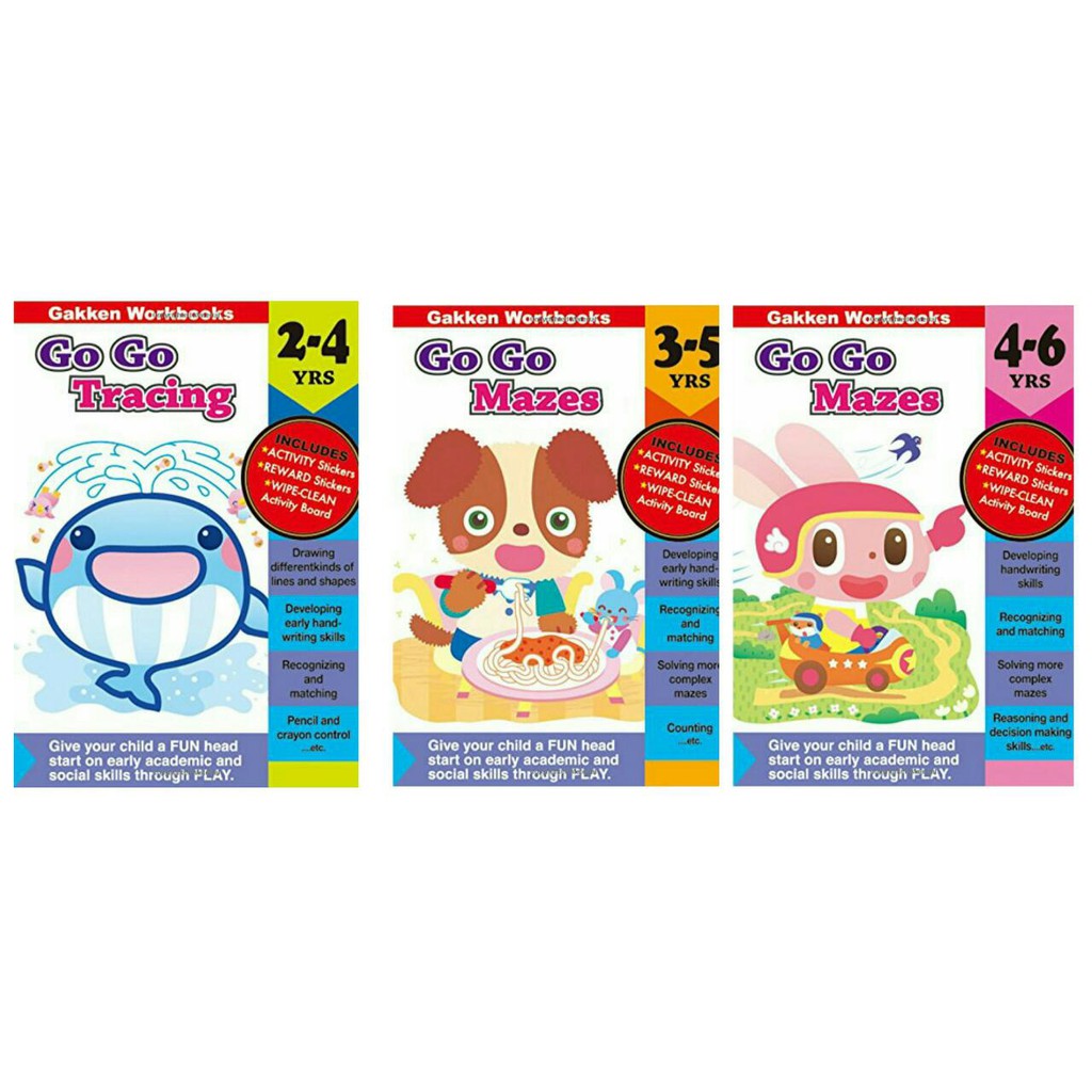 Gakken Workbook (Tracing & Maze) | Shopee Singapore