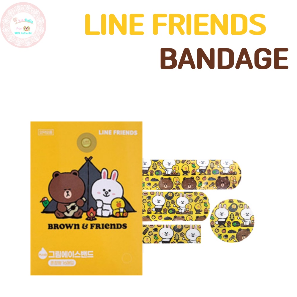 Line Friends Character Breathable Band Aid Hemostatic Bandage Adhesive ...
