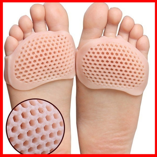 1Pair Honeycomb Forefoot Pad Tibial Pad Pain Relief Silicone Gel ...