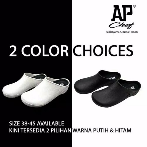 AP CHEF - CHEF SHOES - RUBBER KITCHEN SHOES - AP CHEF 38-45 BLACK ...