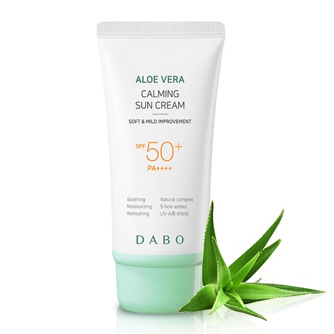 DABO Aloe Vera Calming Sun Cream 70ml SPF50+ PA++++ | Shopee Singapore