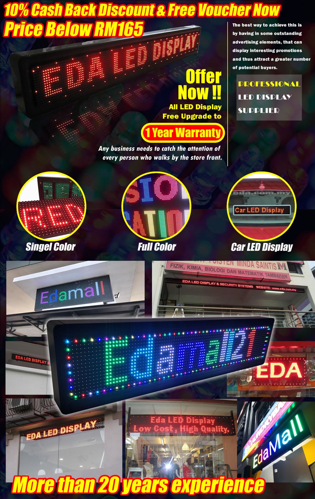 LED DISPLAY SIGN BOARD P10 Mobile App Wifi Outdoor Running Message ...