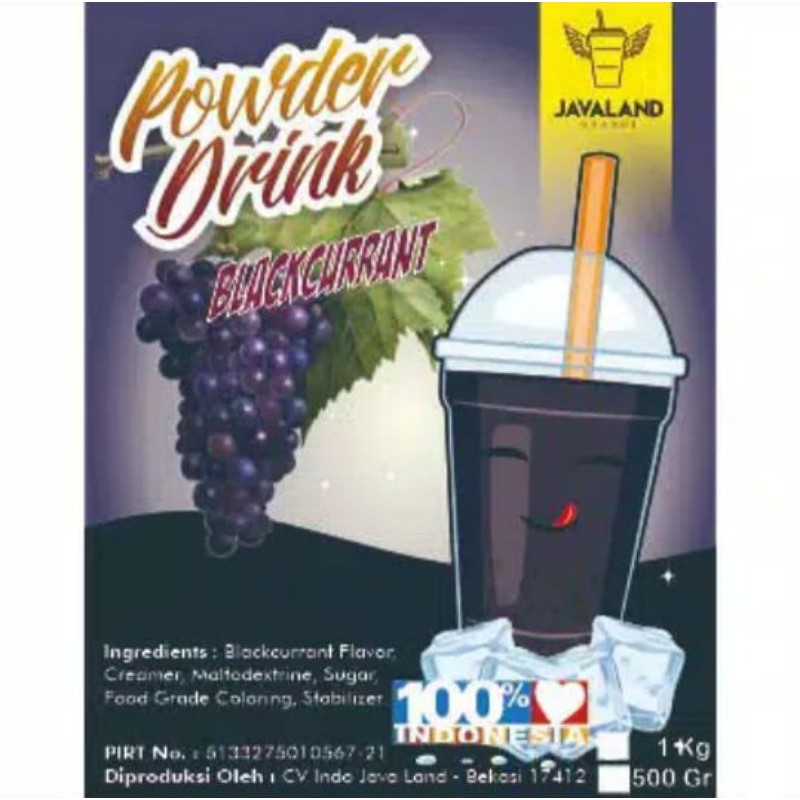 Blackcurrant flavored drink powder 1 kg | Shopee Singapore