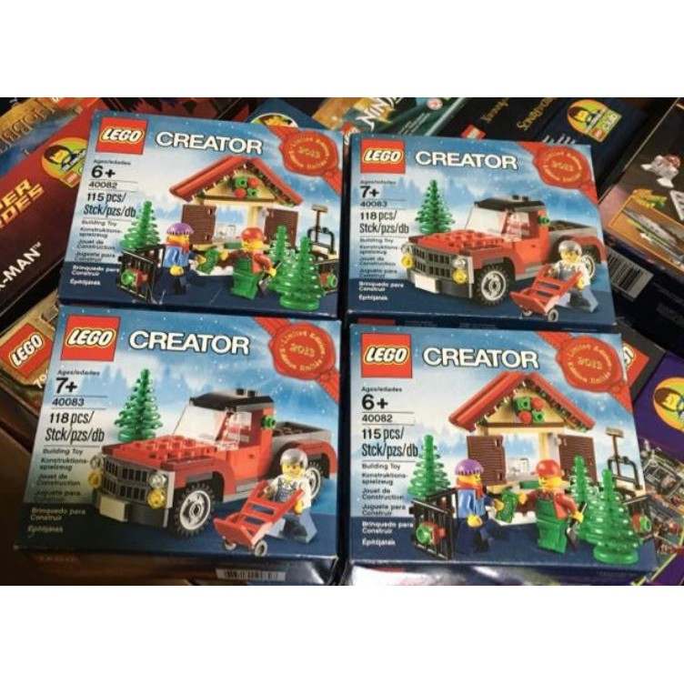 Lego Creator 40082 Christmas Scene Set 2013 + Lego Creator Tree Truck ...