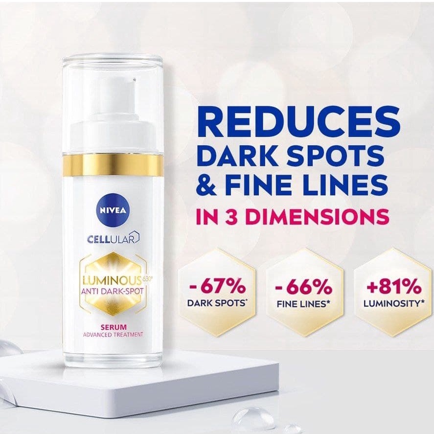 *NEW* NIVEA Luminous630 Anti Spot Gold 30ml | Anti Dark Spot | Dark ...