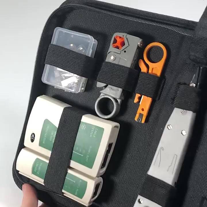 DIYTECH 8/14pcs Network Repair Tool Kit Lan Tester RJ45 Crimping Tools ...