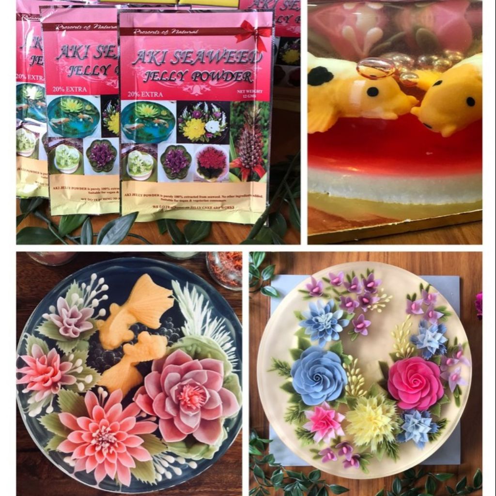 [SG Ready Stock] Aki Natural Jelly powder for 3D Jelly Flower (FREE E ...