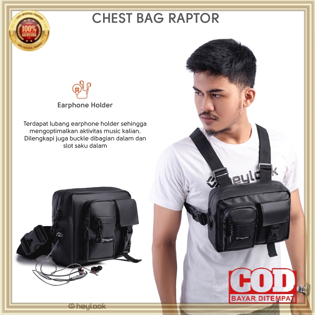 Tactical CHEST BAG WATERPROOF RAPTOR RIG BAG OUTDOOR | Shopee Singapore
