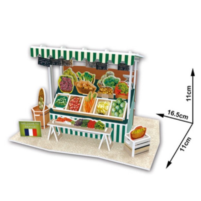 Cubic Fun 3D Puzzle World Style Vegetable Stall (France Flavor ...