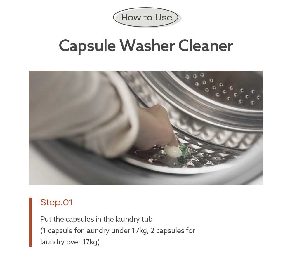 GONG100 Capsule Washer Cleaner / Antibacterial / Deodorization effect ...