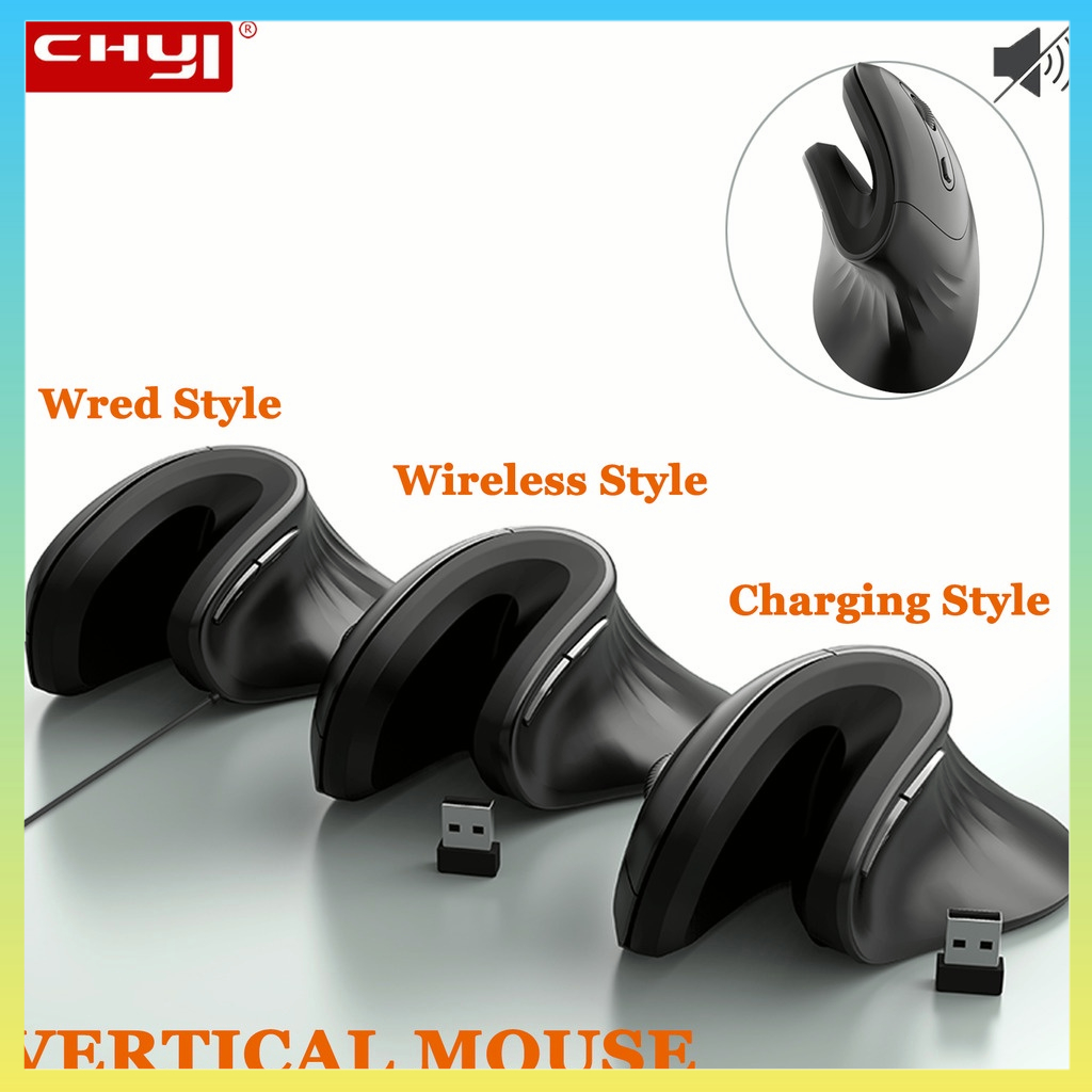 JSY-11 Wired Vertical Mouse Wireless Rechargeable Vertical Mouse ...