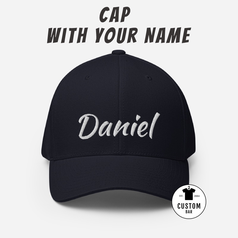 Baseball Cap with Custom Name Embroidery Topi Nama Sulam | Shopee Singapore