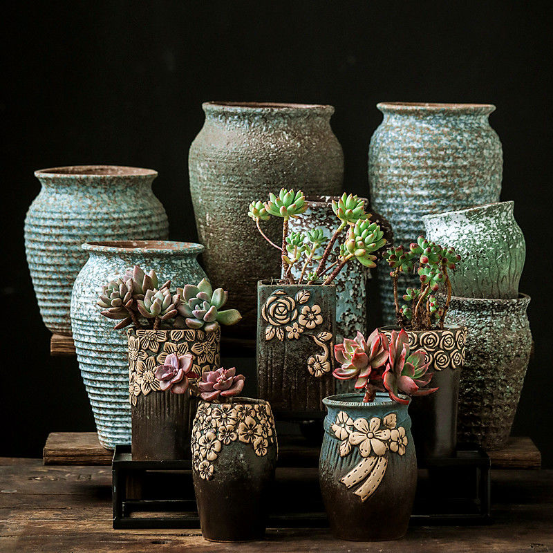 Nordic Creative Ceramic Plant Flowerpot Flower Pot / outdoor gardening ...