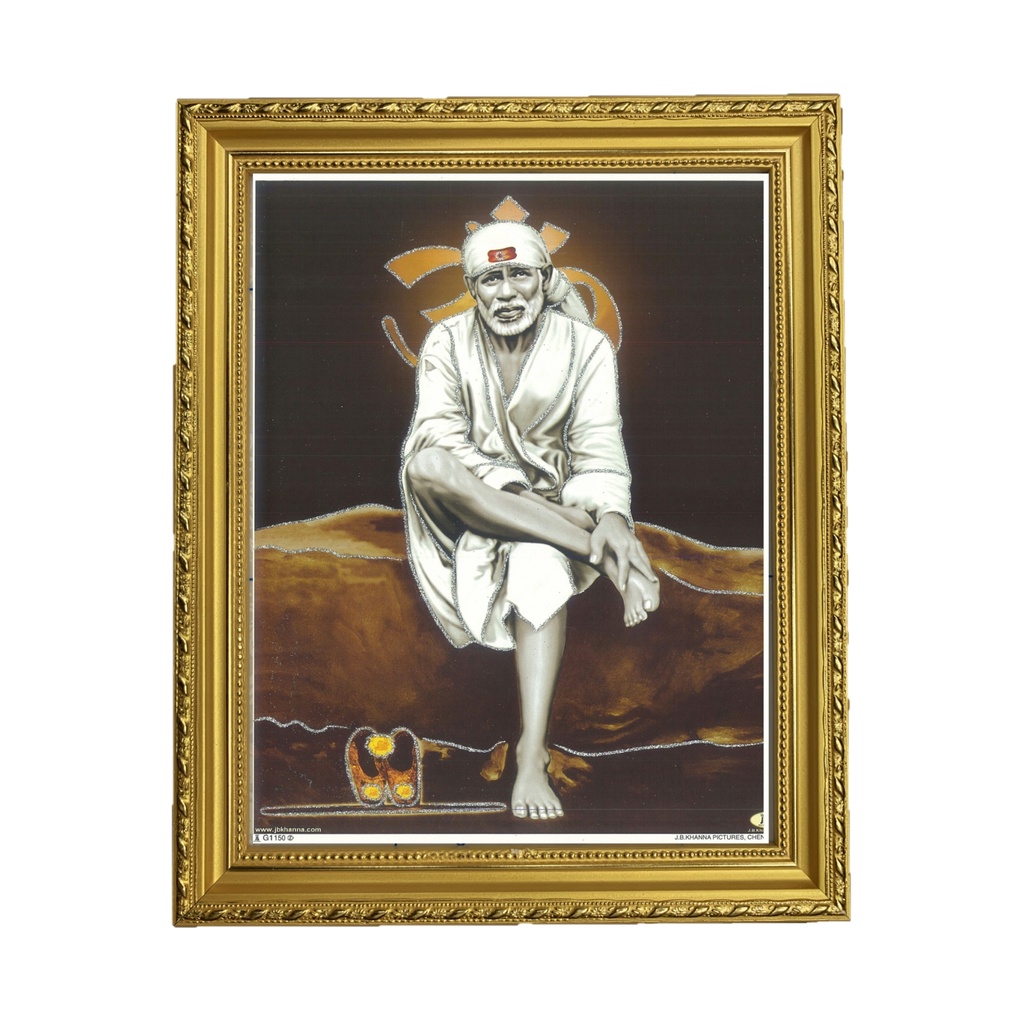 Satvik Shirdi Sai Baba Designer Wooden Photo Frame (7) for Pooja ...