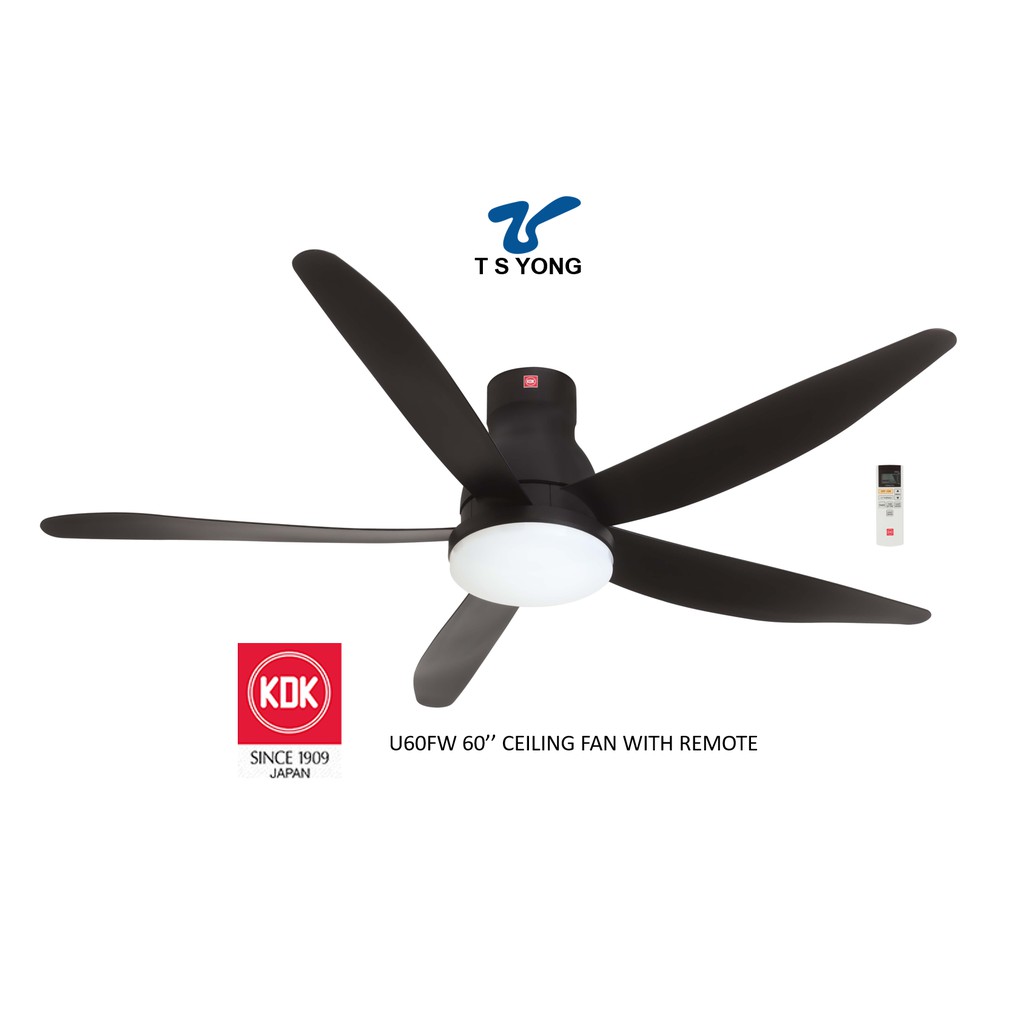 KDK U60FW 60''Ceiling fan with led light | Shopee Singapore