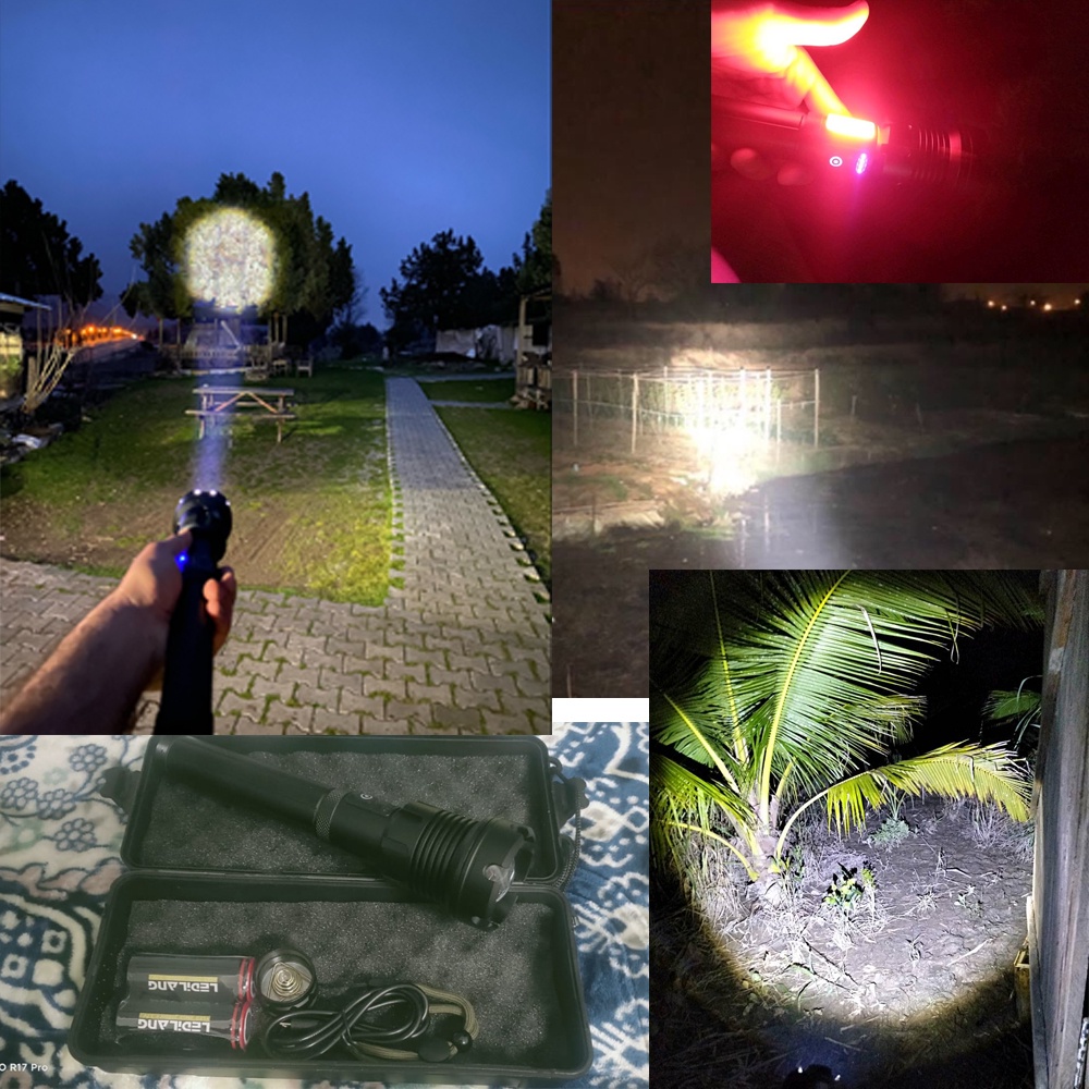 XHP90 Flashlight Highest configuration Led light XHP90 COB Torchlight 2 ...