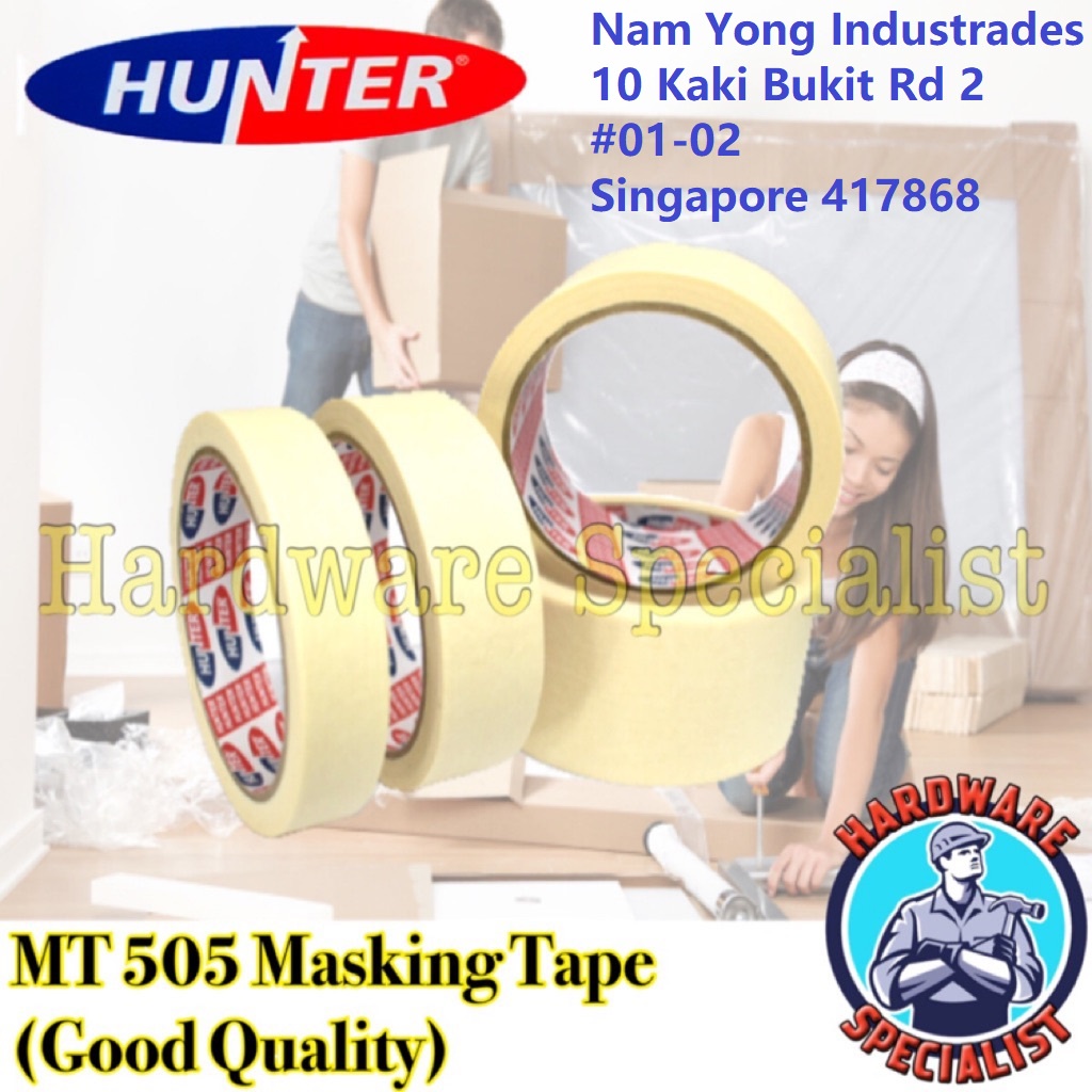 Hunter Masking Tape MT 505 (24mm / 36mm / 48mm / 72mm) | Shopee Singapore