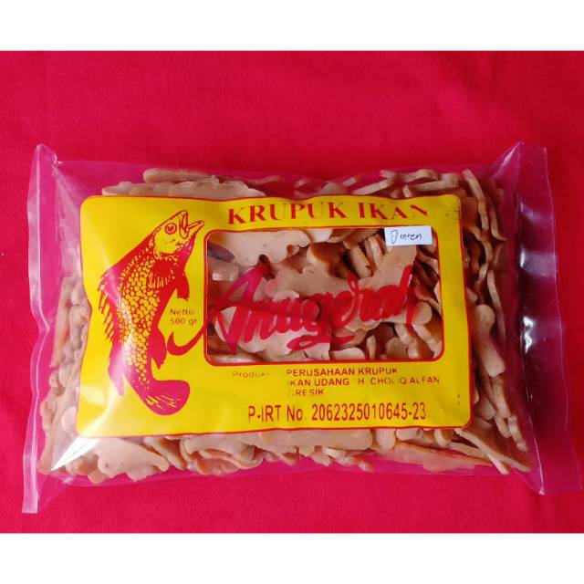 MERAH Raw Leaf Shaped Red Fish Crackers / Crackers Gresik | Shopee ...