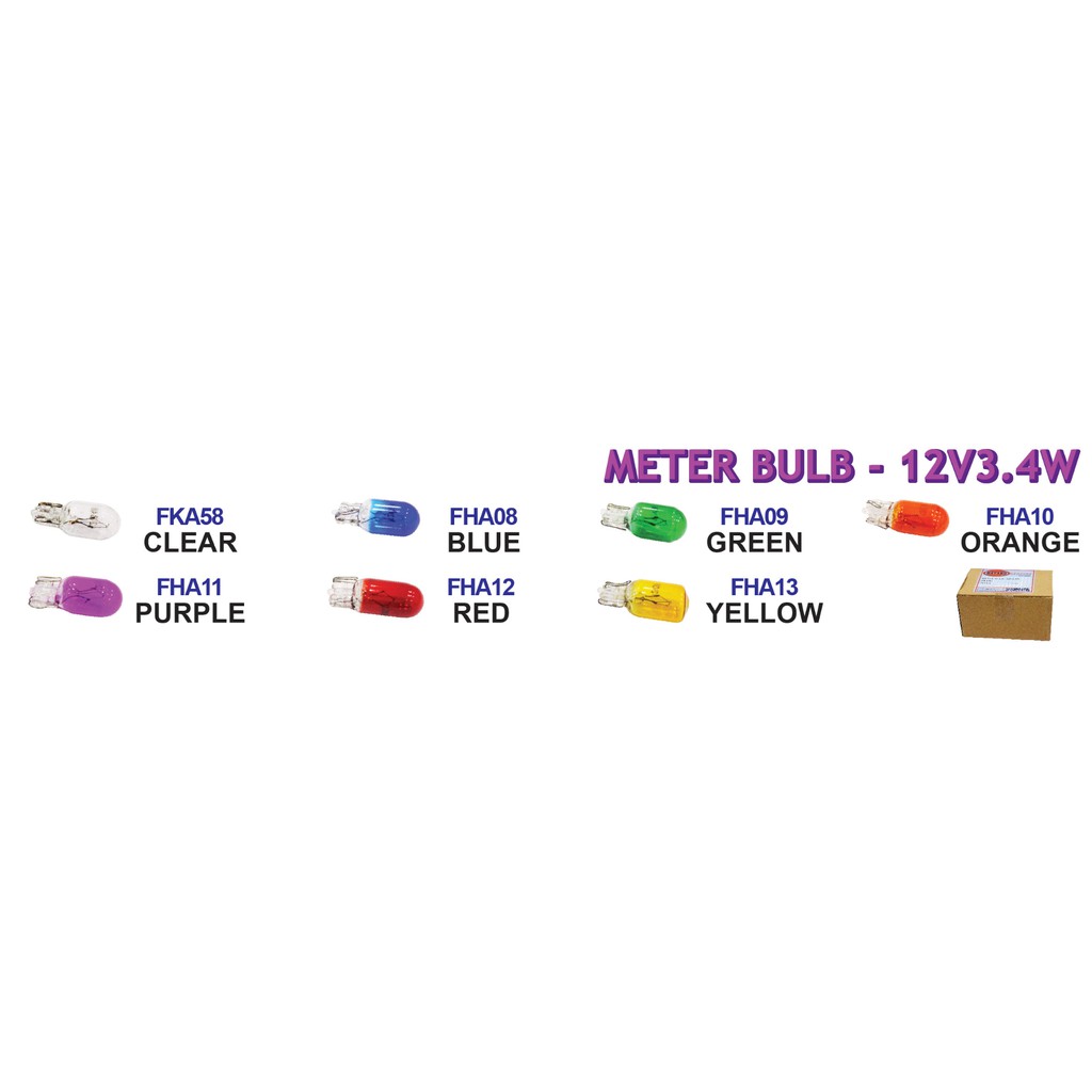METER BULB - 12V3.4W (4PCS) | Shopee Singapore