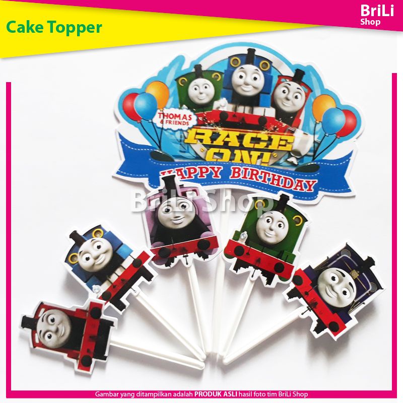 Cake Topper HAPPY BIRTHDAY Thomas and Friends Tomas Train BIRTHDAY Cake ...