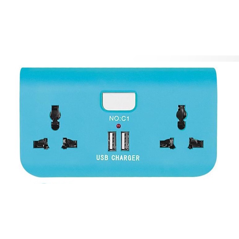 Power Socket 5 AC Universal + 3 USB Ports, Power Strip Power Extender ...