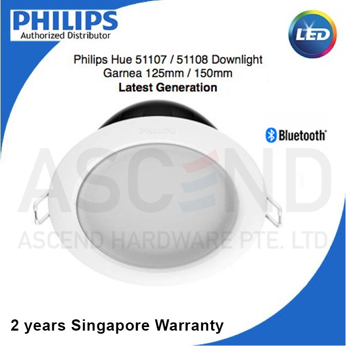Philips Hue Garnea Downlight 51107 / 51108 (Latest Bluetooth Version ...