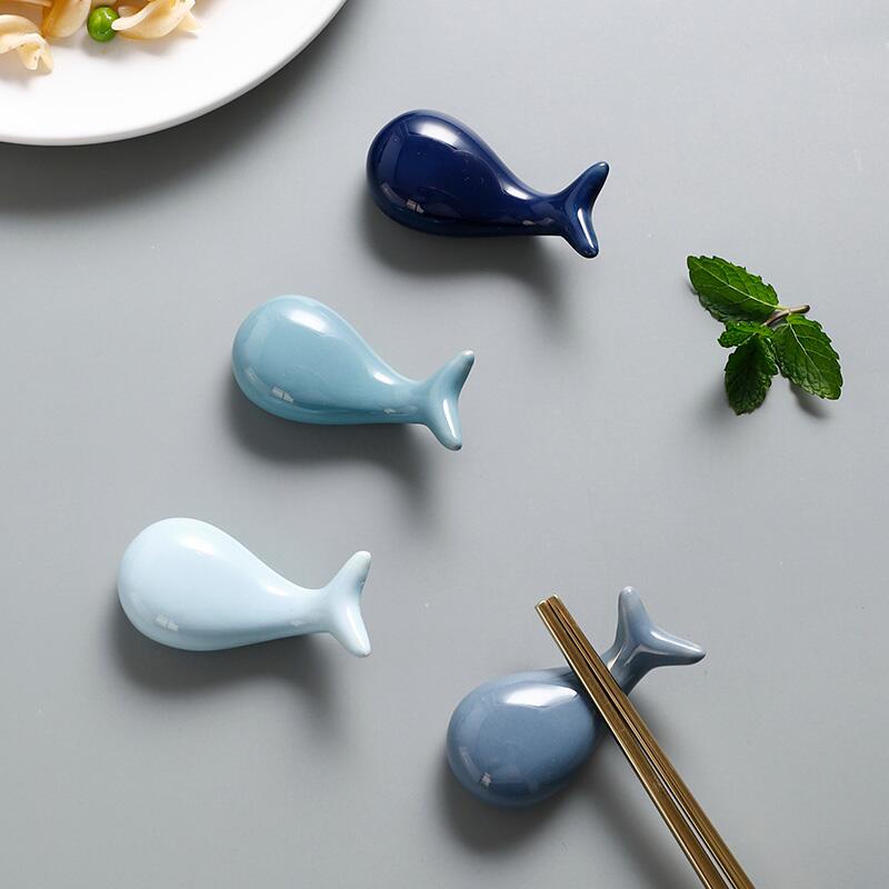 Cute Ceramics Chopsticks Holder Japanese Style Chopsticks Spoon Rest ...