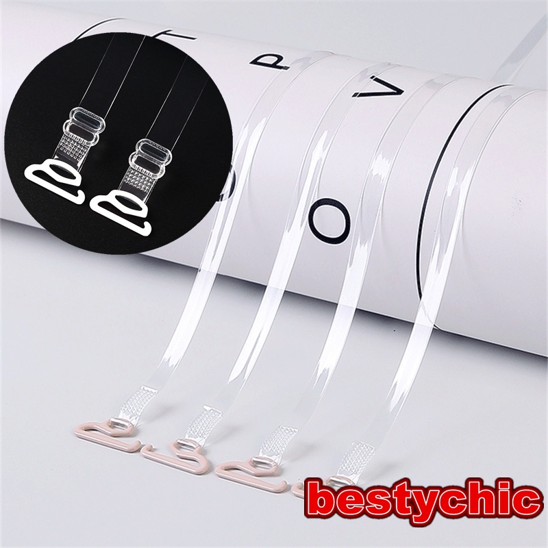 Non-slip Transparent Shoulder Strap Seamless Ultra Slim Invisible Bra ...