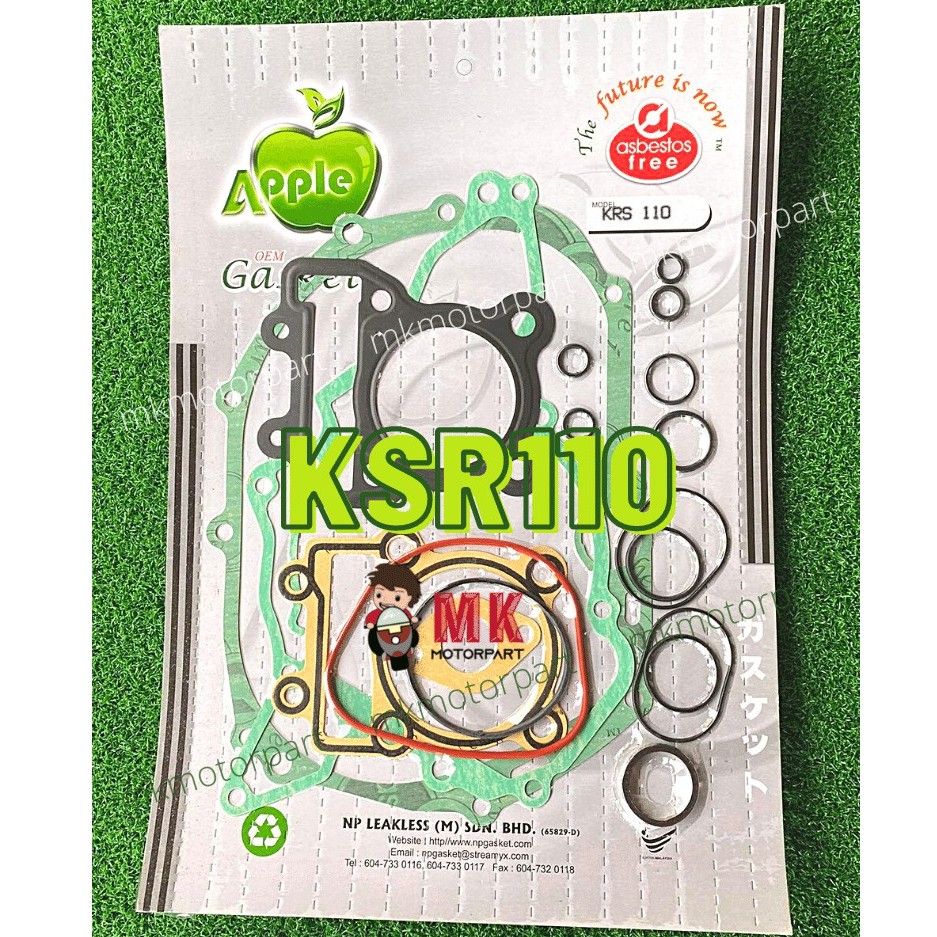 Kawasaki KSR110 Overhaul Gasket Complete Set Apple Gasket KSR | Shopee ...