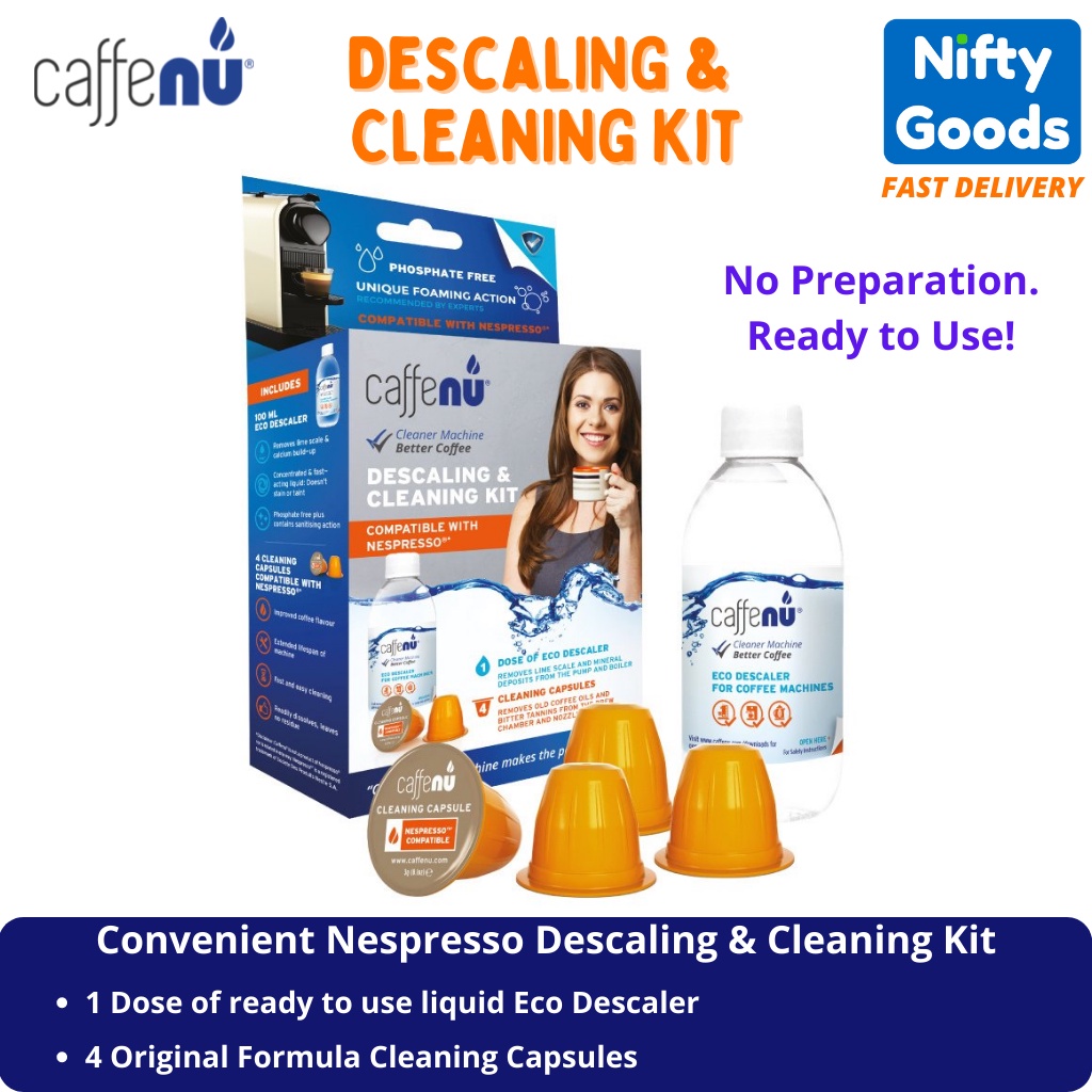 ⚡ CAFFENU Nespresso Cleaning Capsules Kits ECO Original Oil Residue ...
