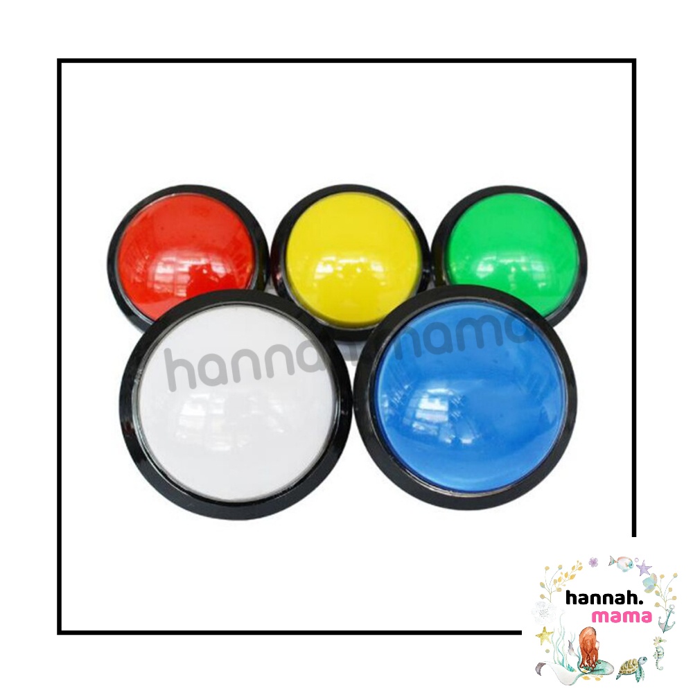 60MM ROUND ARCADE VIDEO GAME BIG ROUND PUSH BUTTON LED LIGHTED ILLUMINATED LAMP | Shopee Singapore