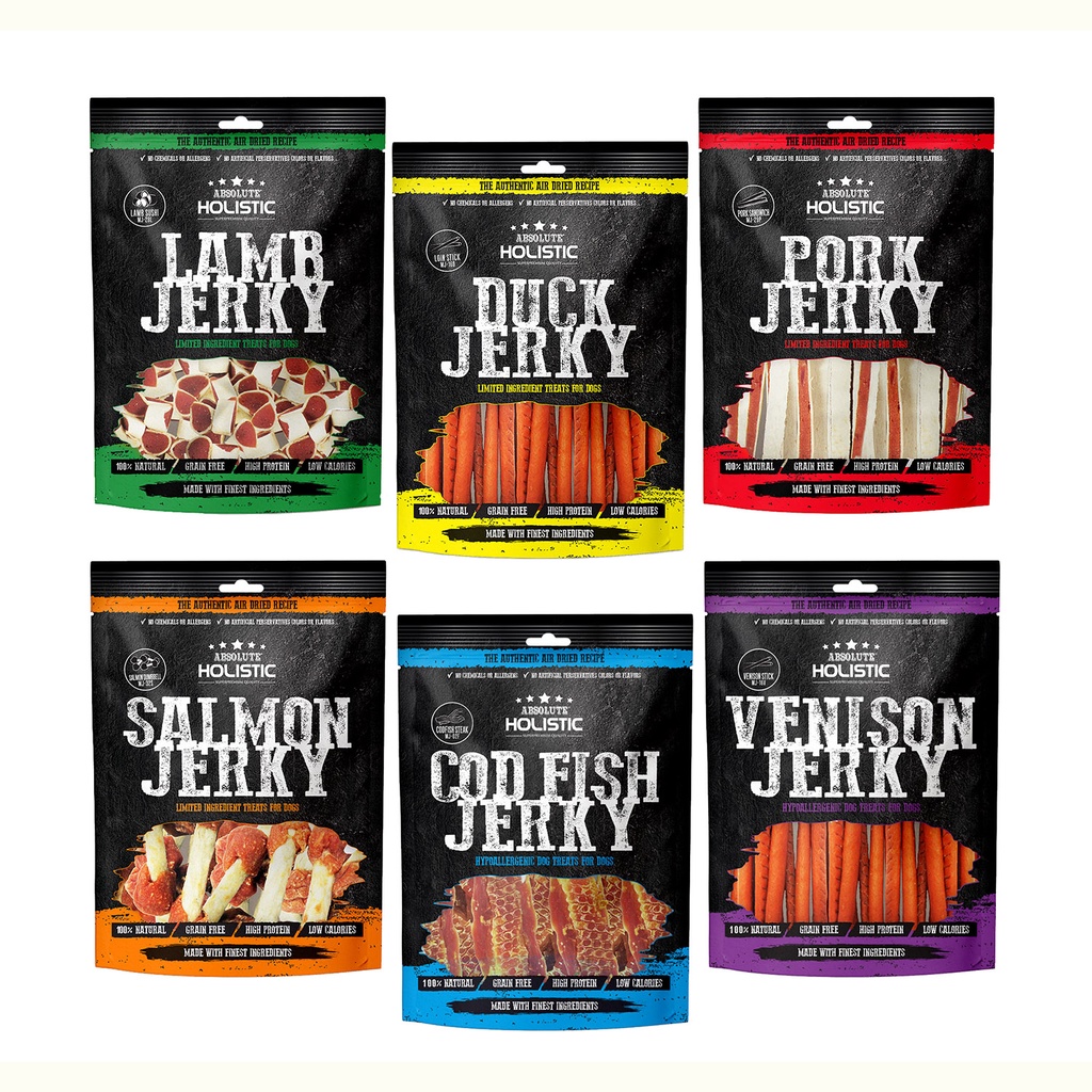 [As Low As $5.80] Absolute Holistic Grain free Jerky Treats | Shopee ...
