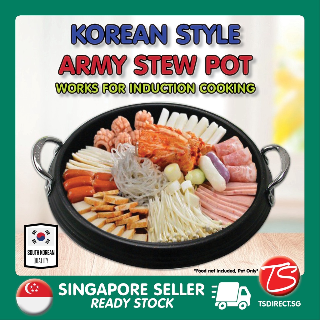 [ 🇸🇬 Stock ] South Korea Rice Cake Pan Army Forces Stew Hot Pot | ID ...