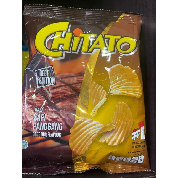 chitato rasa sapi panggang (potato chips) 63g-bundle of 2 | Shopee ...