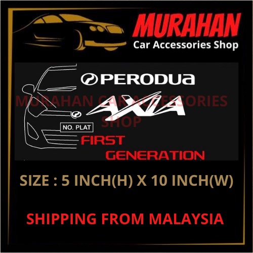 PERODUA AXIA FIRST GENERATION SHAPE&WORDS HIGH GRADE Sticker (PM ME NO ...