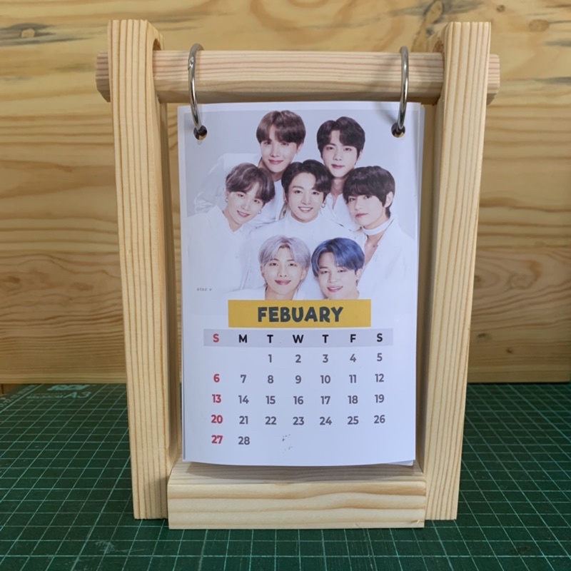 AESTHETIC DESK CALENDAR BTS 2024 CALENDAR THEME HANGING MODEL | Shopee ...