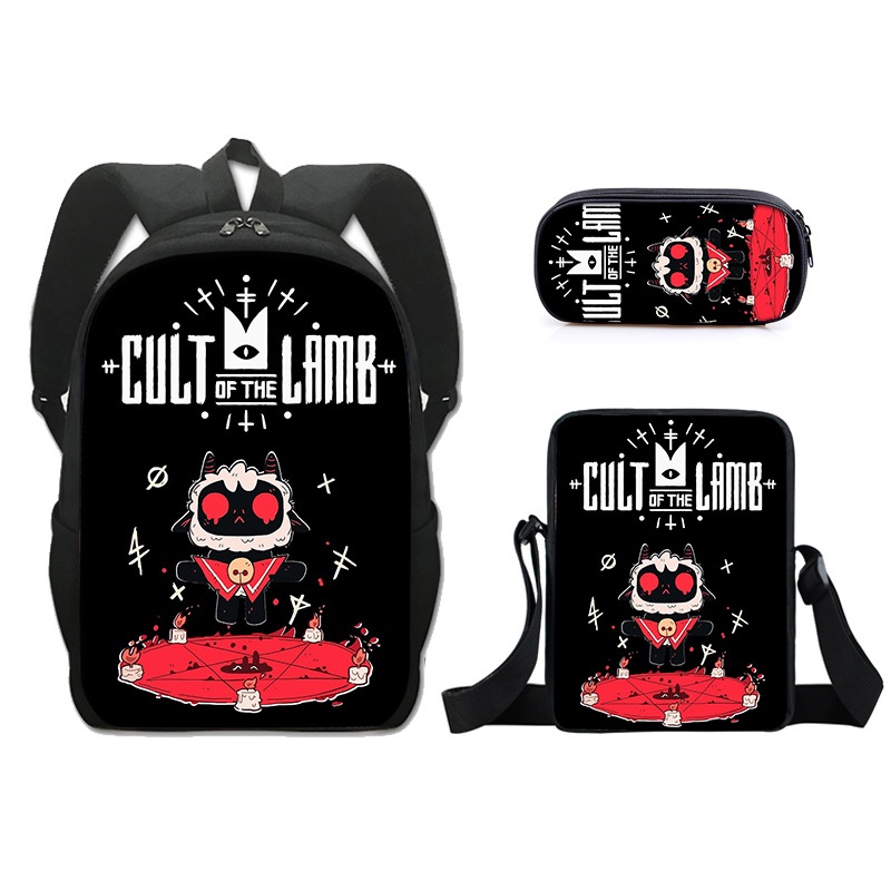 Schoolbag cult of the lamb Baa Revelation Pencil Case Small Shoulder ...