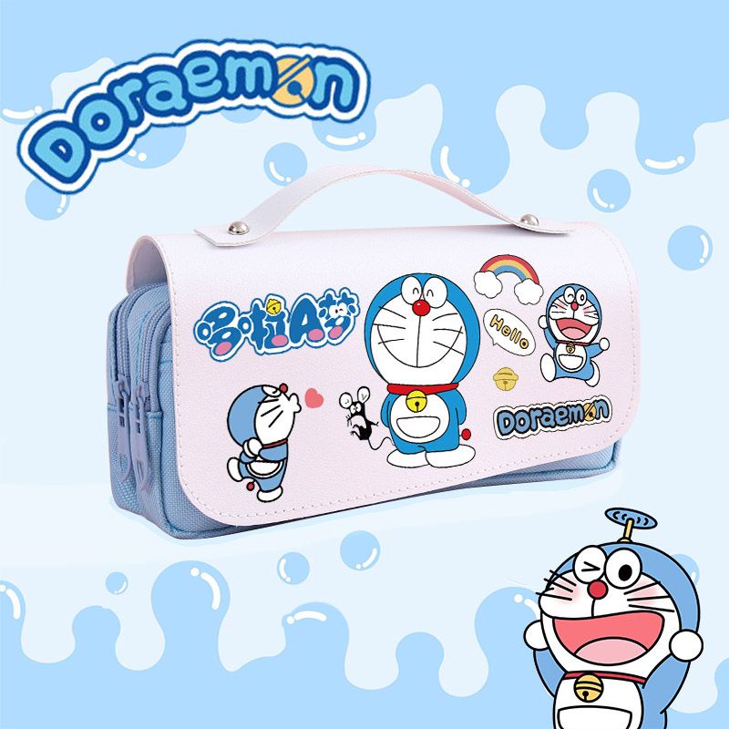 Doraemon Pencil Case Large Capacity Student Stationery Box Men Women ...
