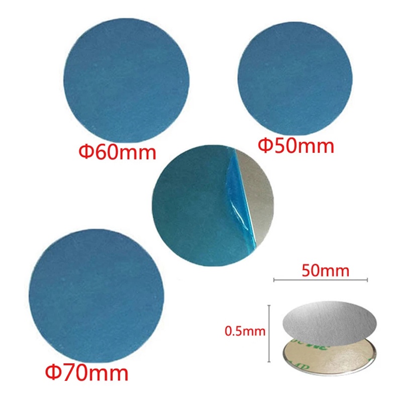 5pcs 50mm 60mm 70mm 0.5mm thick Metal Plate disk iron sheet for Magnet ...