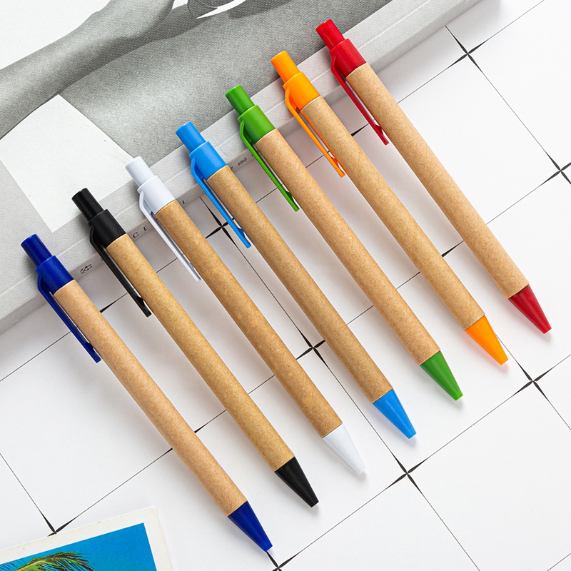 100pcs/lot Paper Ball Pen ECO Recycled Paper Ball Pen Eco-friendly ...