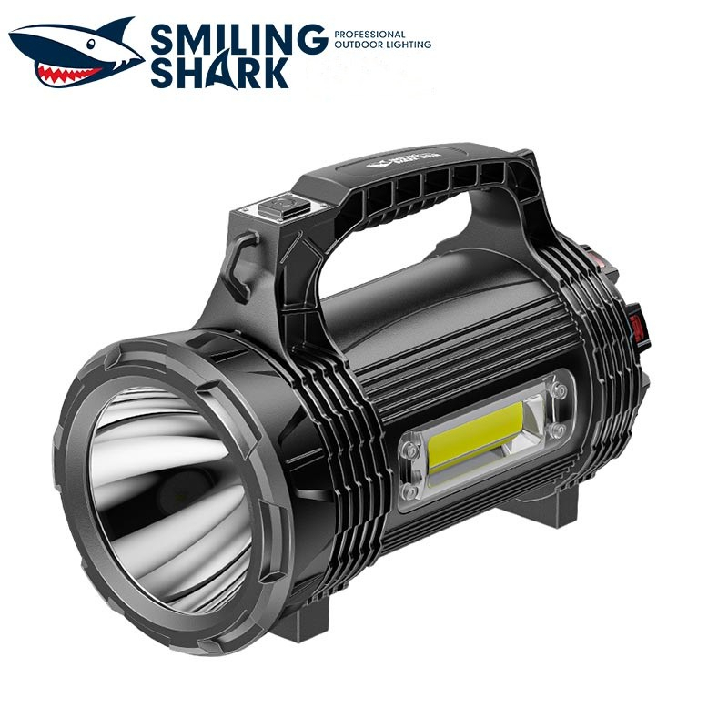 Smiling Shark Super Bright Flashlight Explosion-Proof Torchlight ...