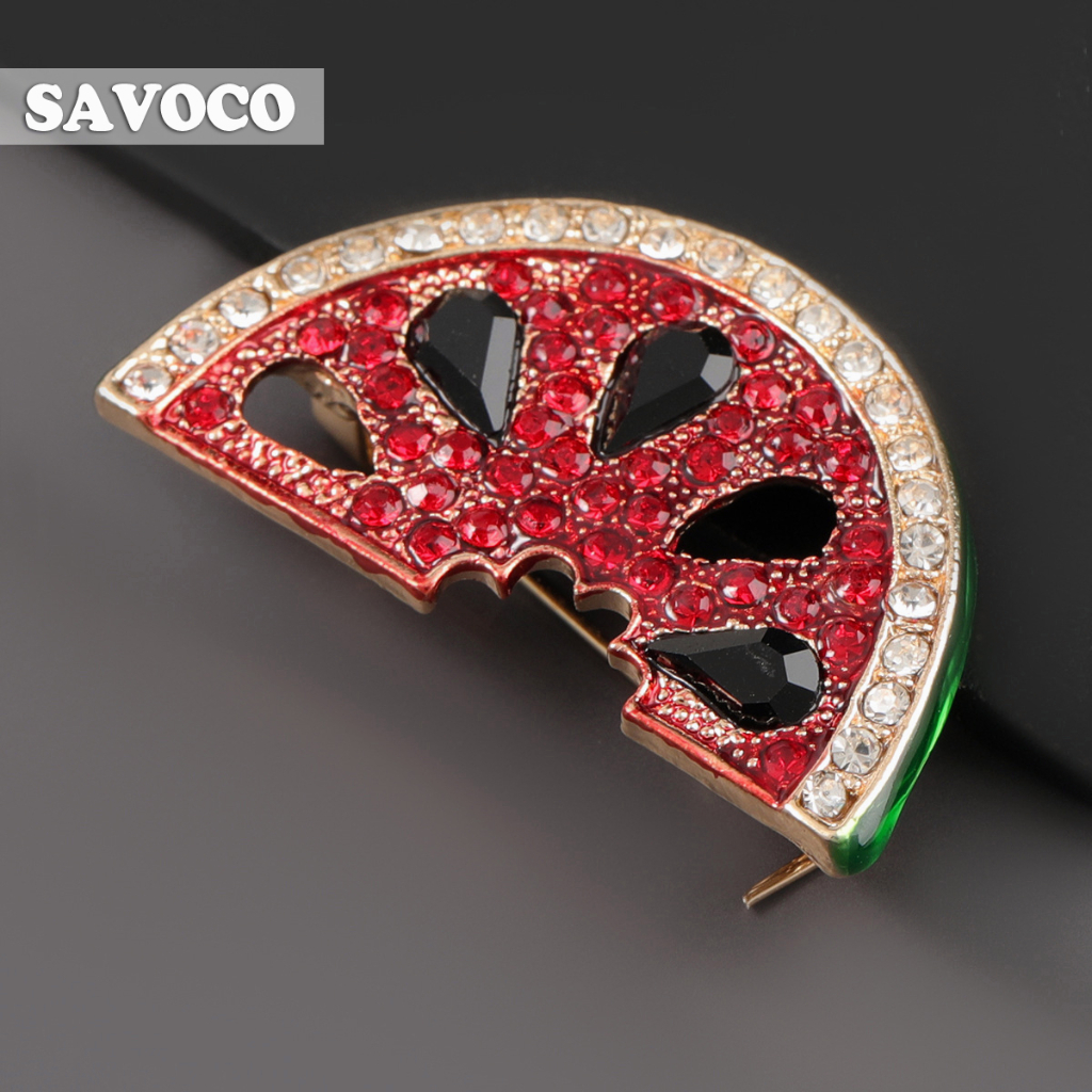 SAVOCO Fashion Enamel Watermelon Brooch Pin Birthday Party Gift Ins ...