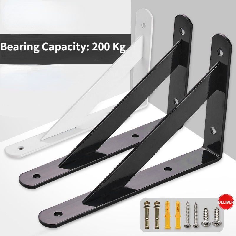 DAXINSI Floating Shelf Bracket Wall Rack Support Bracket Wooden Board ...