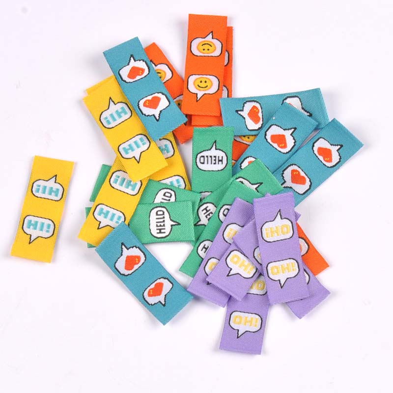 50Pcs/Lot Multicolor embroidery Labels For Sewing Garment Handmade ...