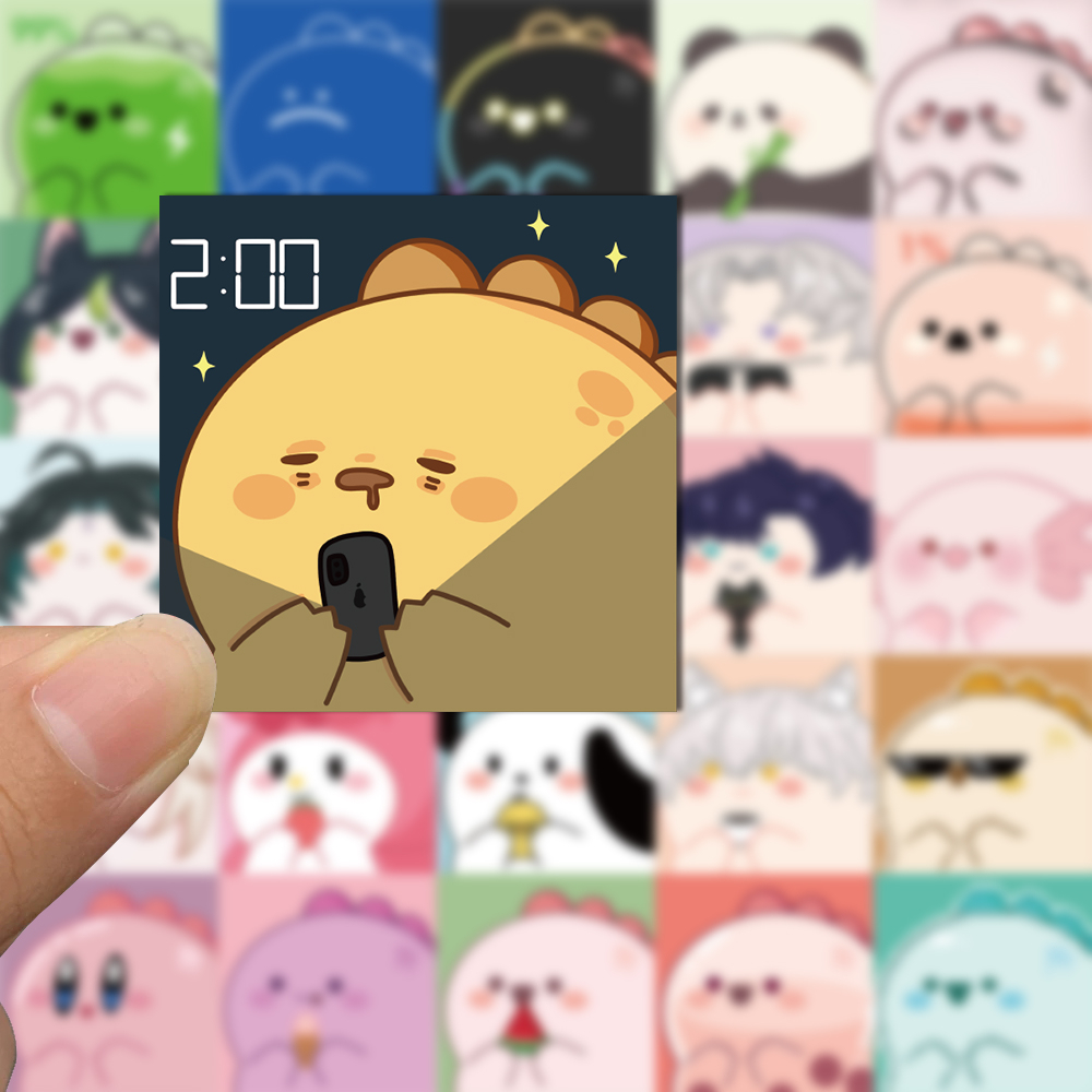 50pcs Momo Cartoon Cute Stickers Laptop Helmet Water Cup Waterproof ...