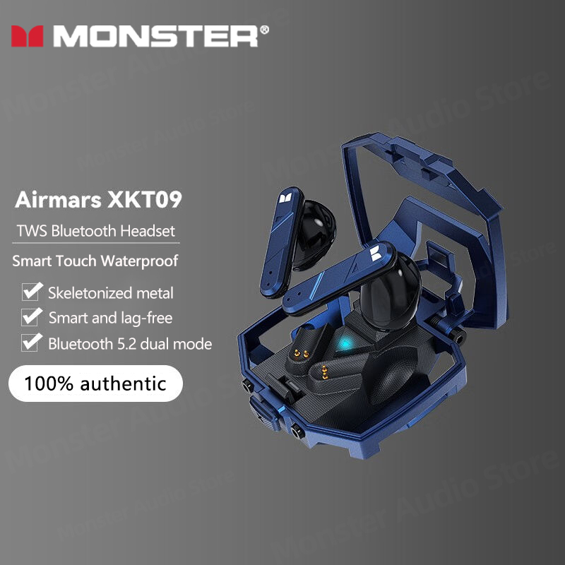 Monster XKT09 Bluetooth Earphone Wireless Earphone Sports Music Gaming ...