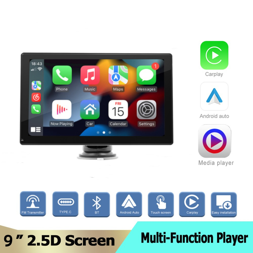 9 inch Car Mp5 Radio Player 1 din Wireless Carplay WIFI Radio Car ...
